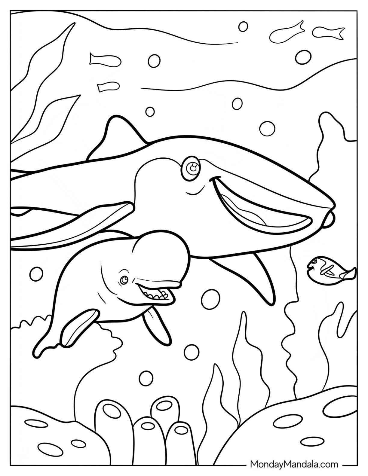 Finding Dory Coloring Page Talking To Bailey And Destiny - Free ...
