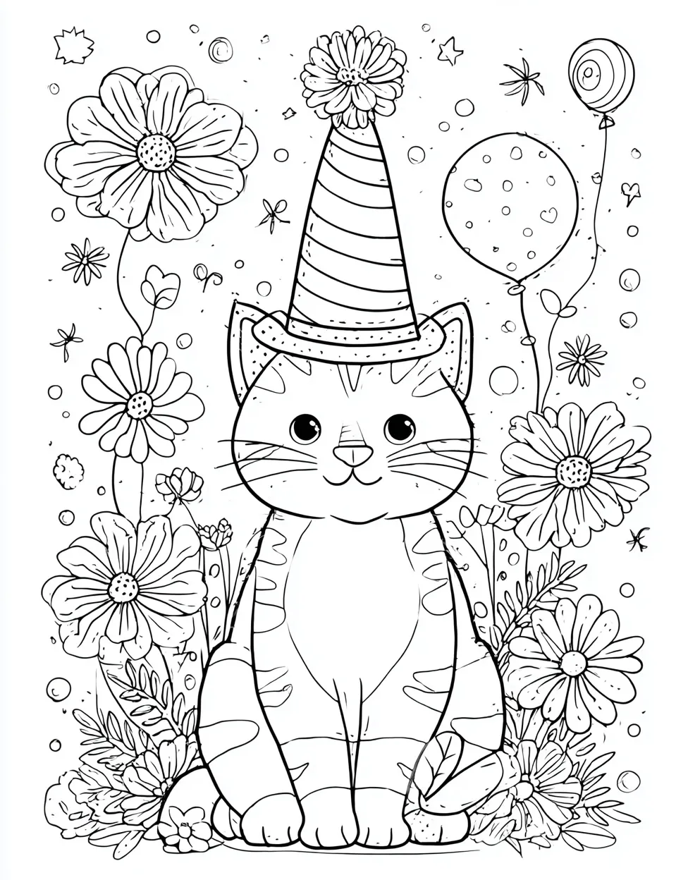 Fun Cat in the Hat Coloring Pages for Kids - Free Coloring Page ...