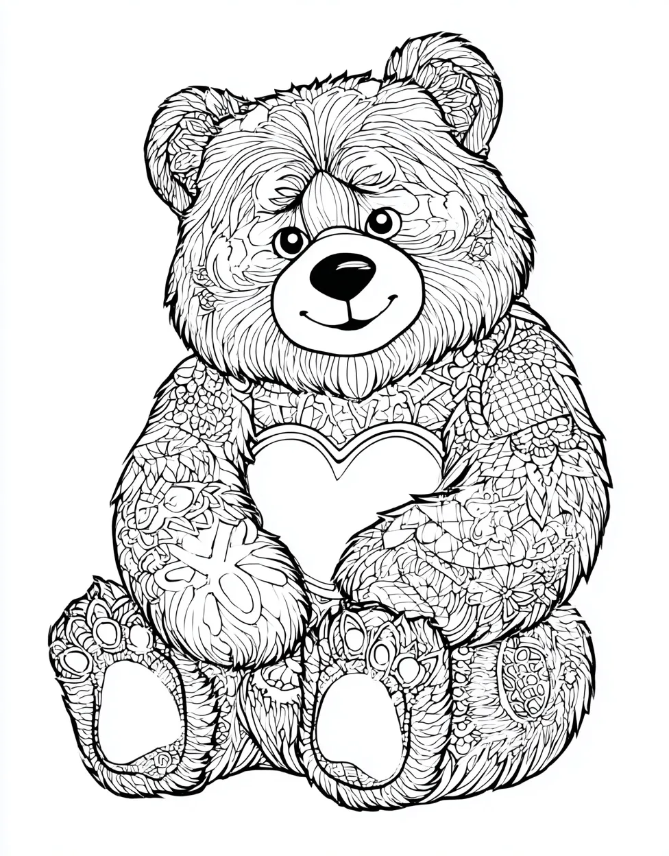 Intricate Grumpy Care Bear Coloring Pages for Adults - Free Coloring ...