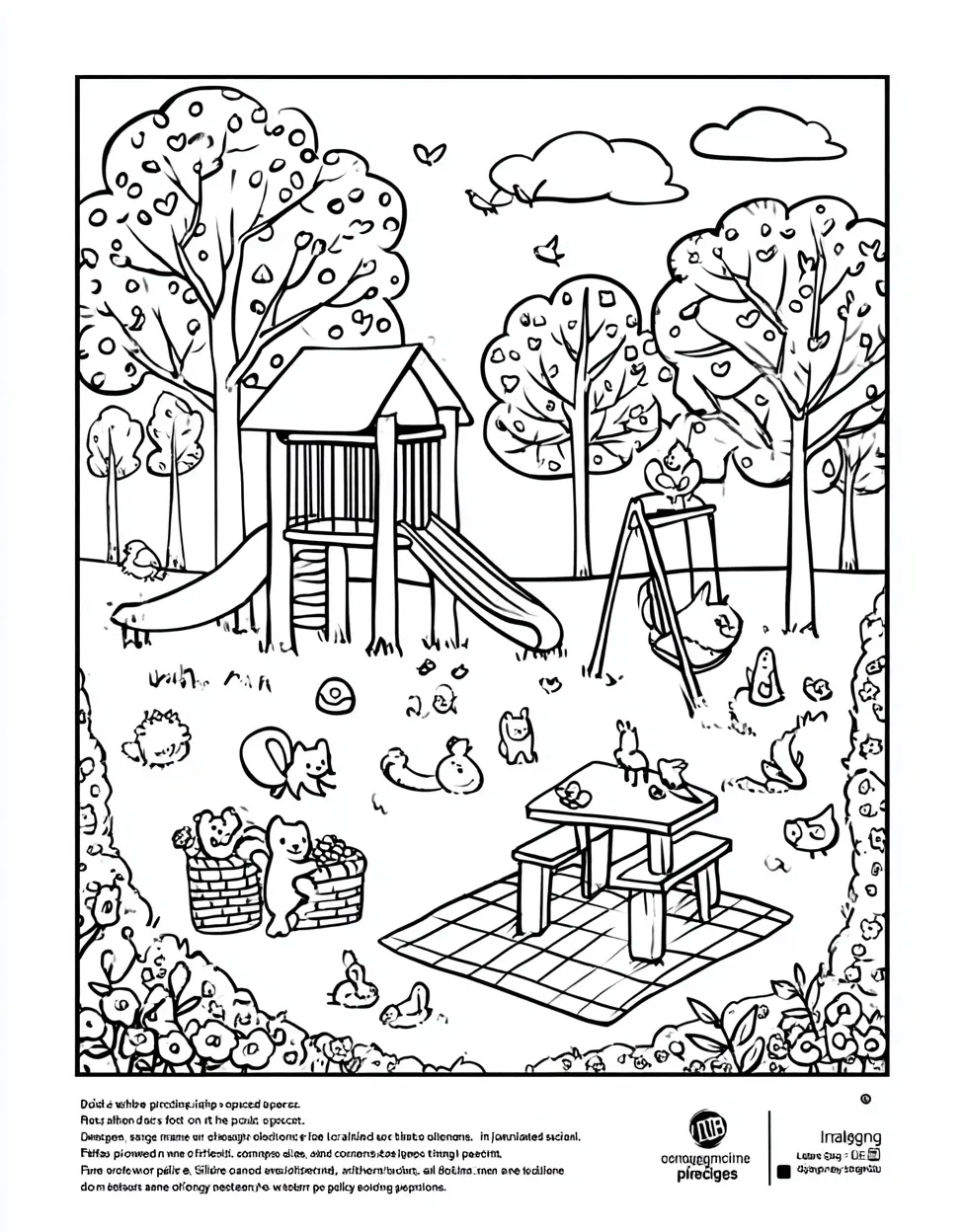 Fun Mess-Free Coloring Pages for Kids - Playground Adventure - Free ...