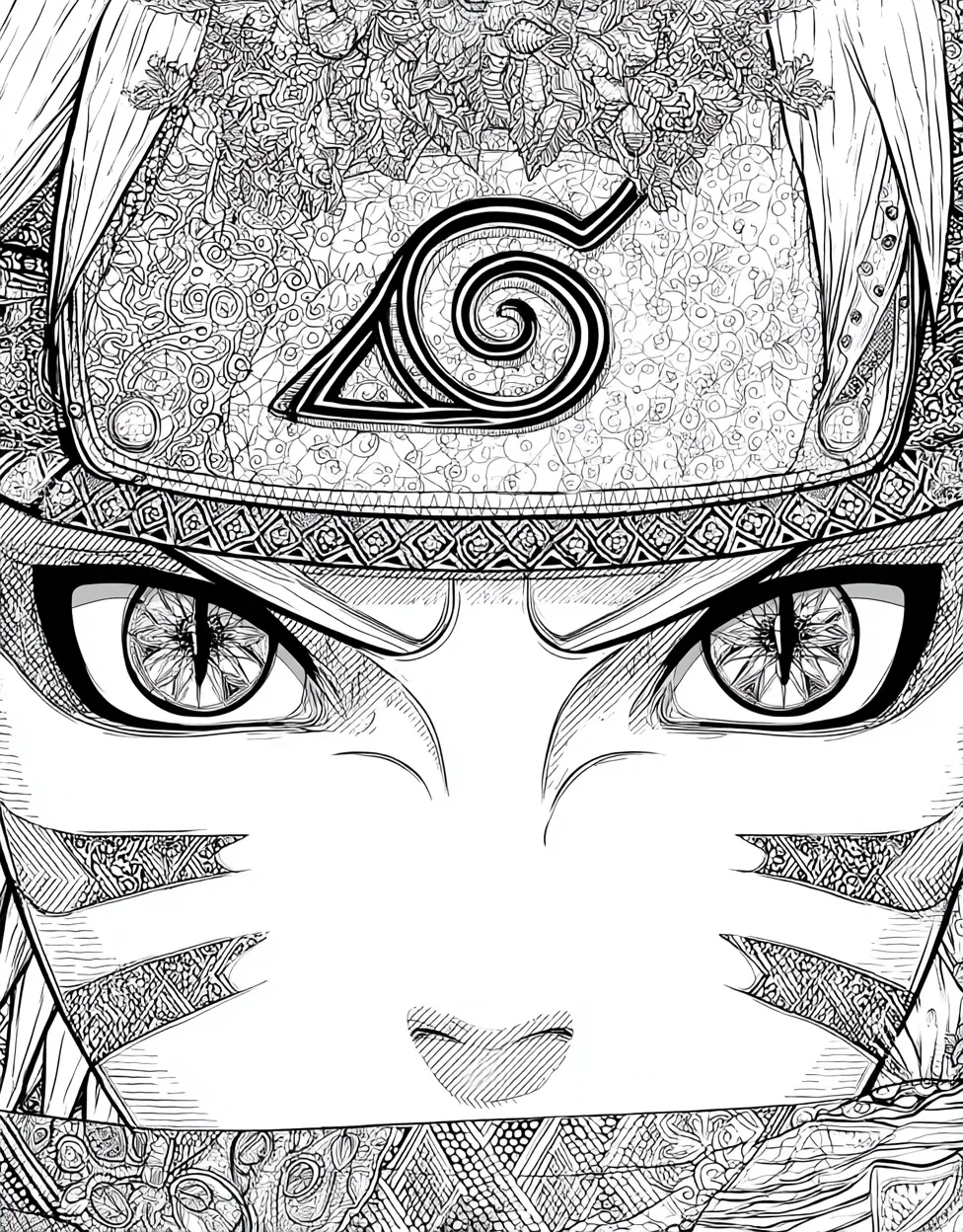 Advanced Naruto Sharingan Eyes Coloring Pages for Adults - Free ...