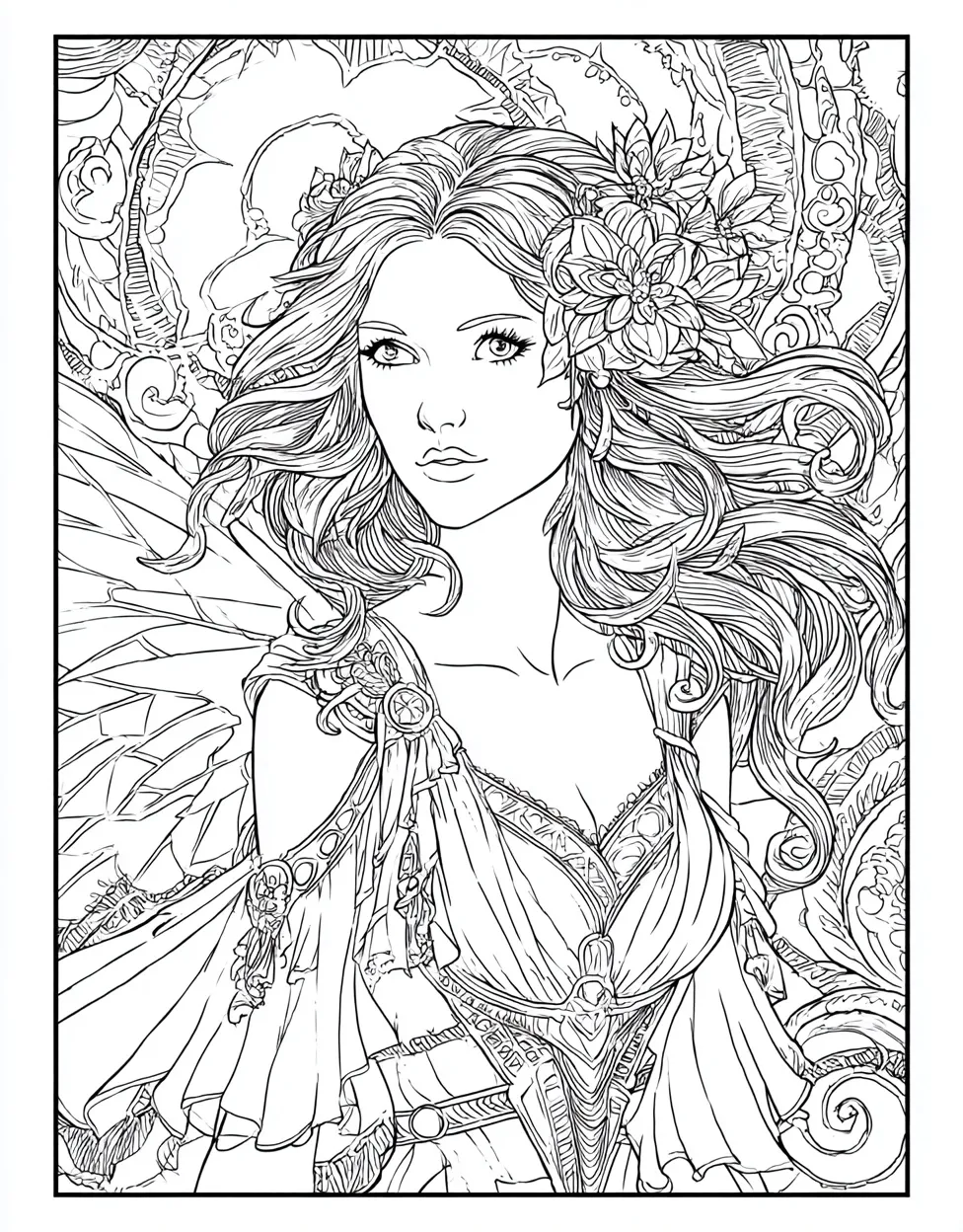 Intricate Mandala Bridget from Descendants Coloring Page - Free ...