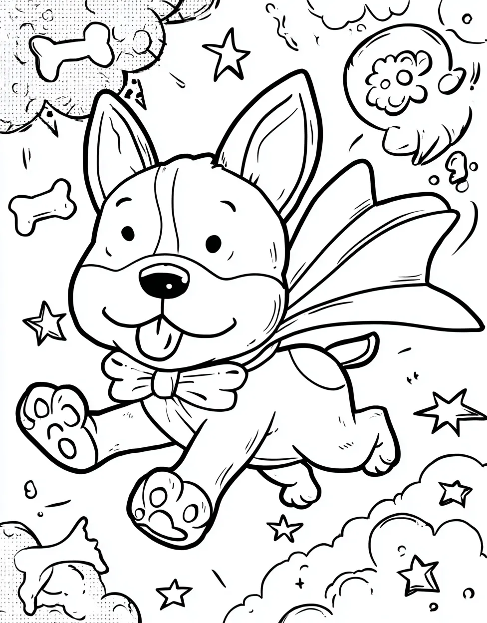 Exciting Dogman Dav Pilkey Coloring Page for Kids - Free Coloring Page ...