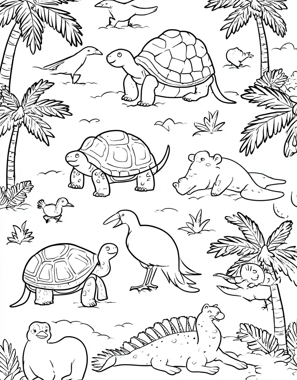 Engaging Galapagos Islands Animal Coloring Pages - Free Coloring Page ...