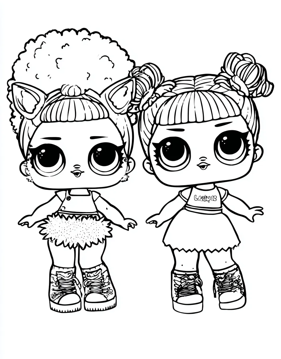 Fun LOL Surprise Dolls Coloring Pages for Kids - Free Coloring Page ...