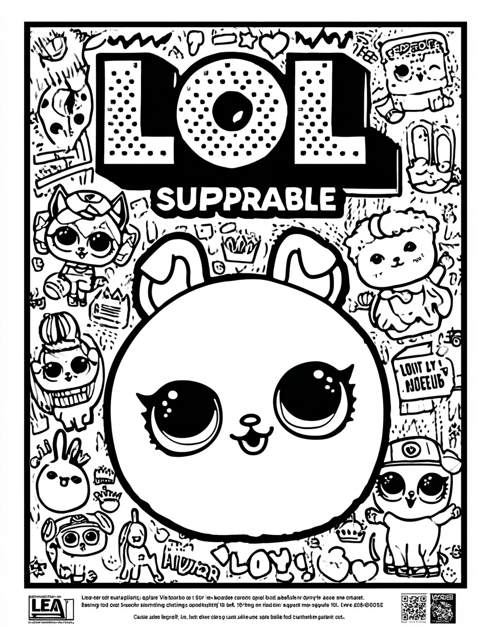Adorable LOL Surprise Ball Coloring Pages for Kids - Free Coloring Page ...