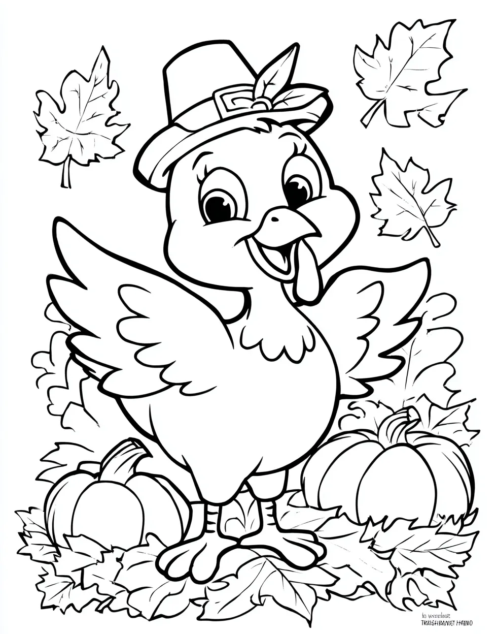 Happy Thanksgiving Coloring Pages for Boys - Turkey Fun - Free Coloring ...