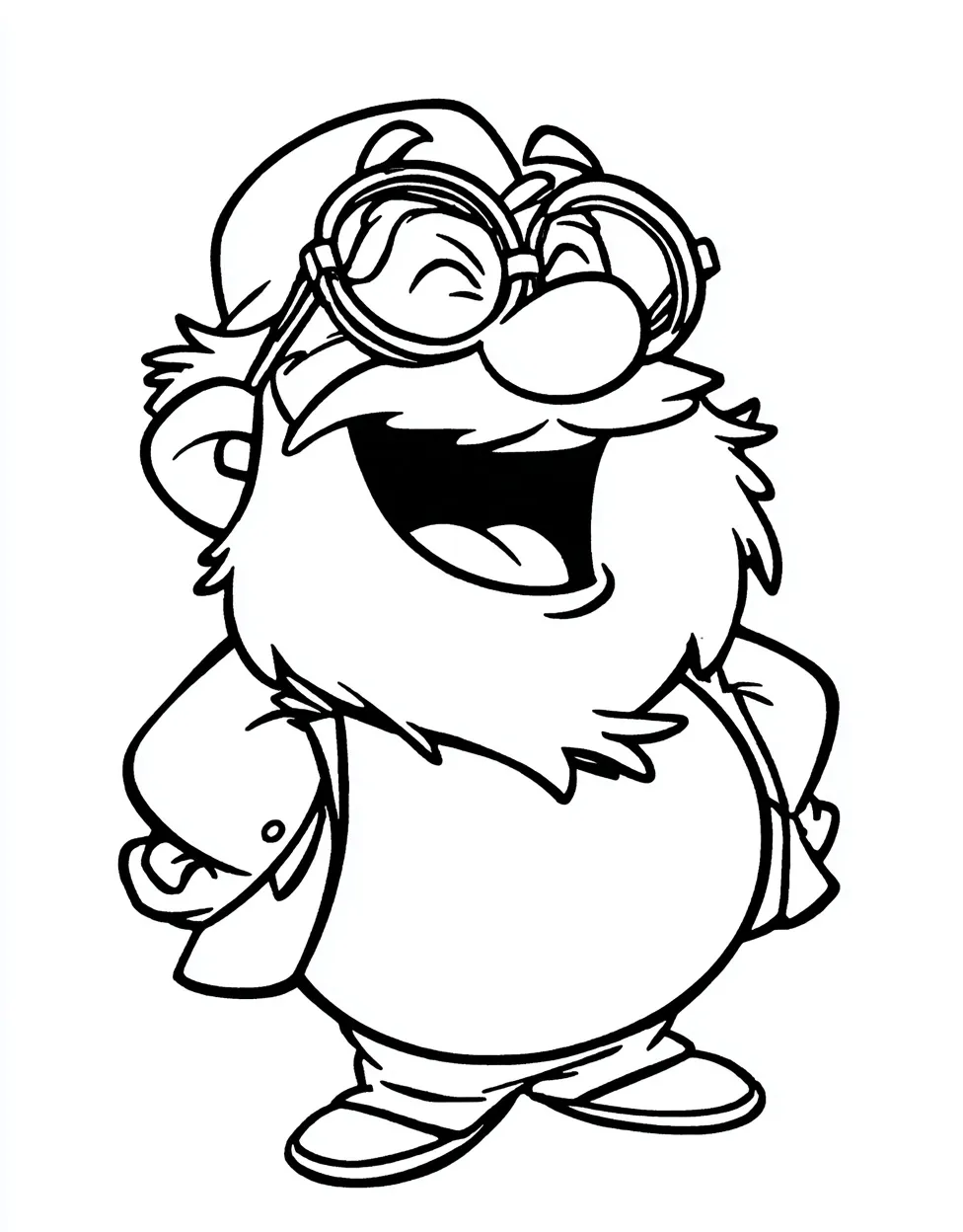 Fun Printable Coloring Pages of Old Funny People for Toddlers - Free ...