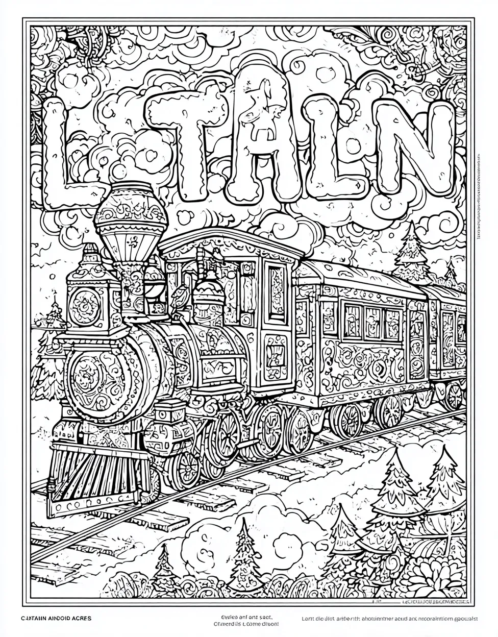 Detailed Free Alphabet Train Coloring Pages for Adults - Free Coloring ...