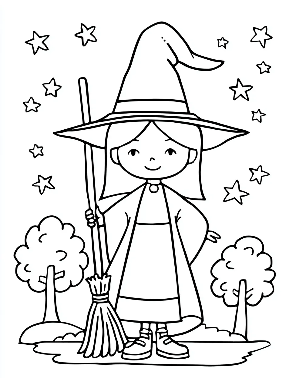 Easy Elphaba Coloring Pages for Toddlers - Free Coloring Page Download ...