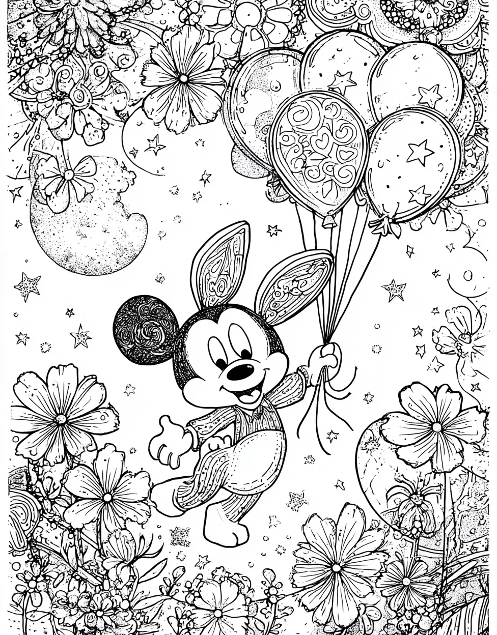 Oswald the Lucky Rabbit: Whimsical Coloring Adventure - Free Coloring ...