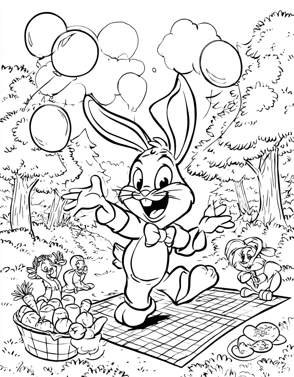 Playful Roger Rabbit Coloring Pages for Kids - Free Coloring Page ...