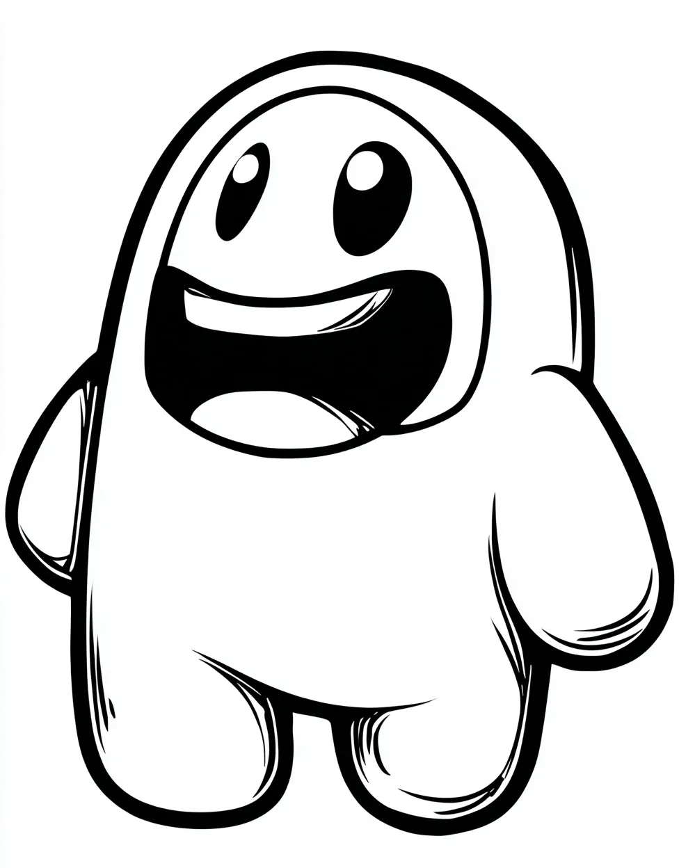 Cute Among Us Coloring Pages for Toddlers - Free Coloring Page Download ...