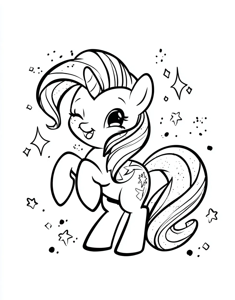 Fun MLP Starlight Glimmer Coloring Pages for Kids - Free Coloring Page ...