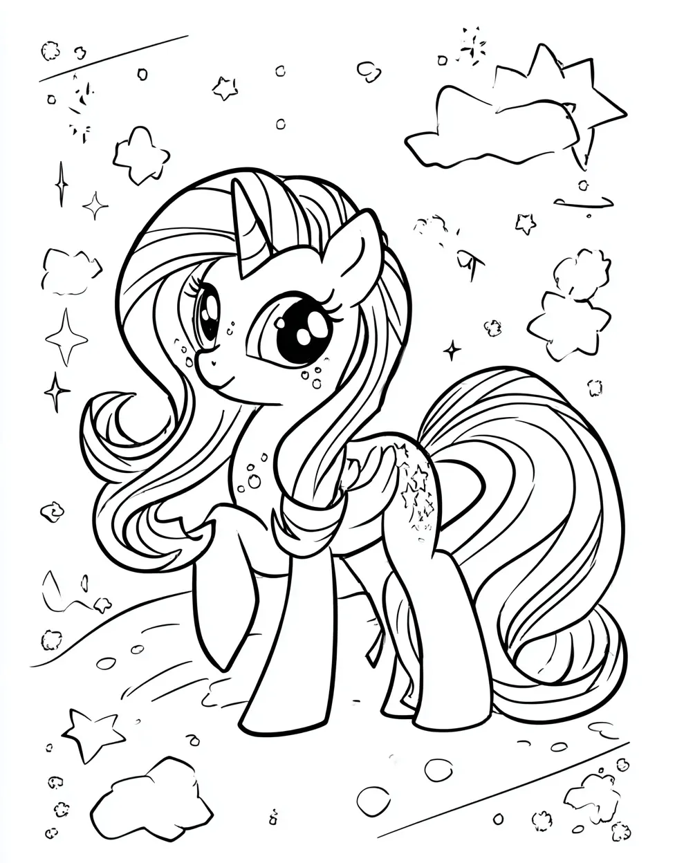 Fun Starlight Glimmer Coloring Pages for Kids - Free Coloring Page ...