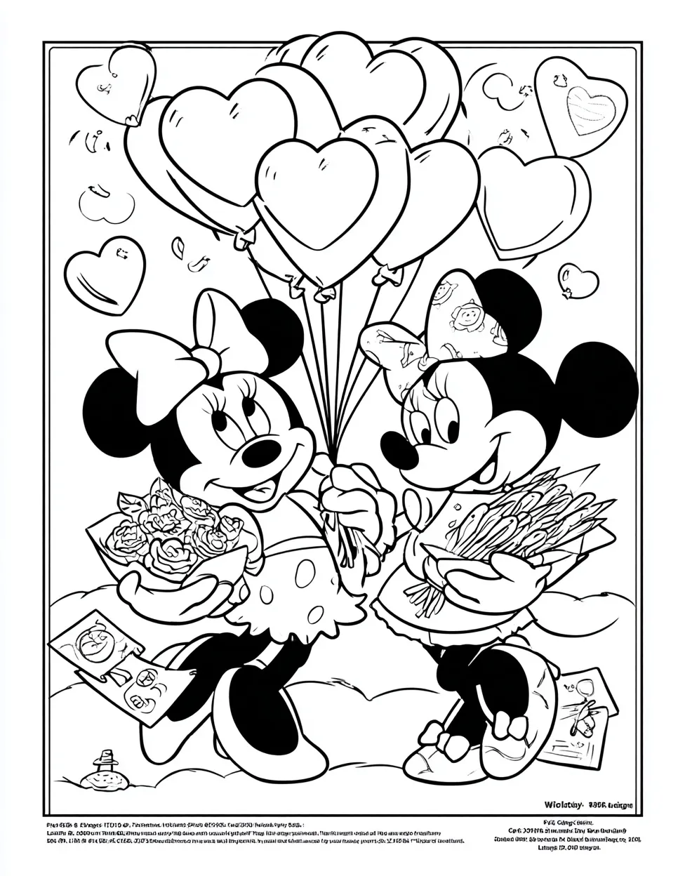 Fun Disney Valentine's Day Coloring Pages for Kids - Free Coloring Page ...