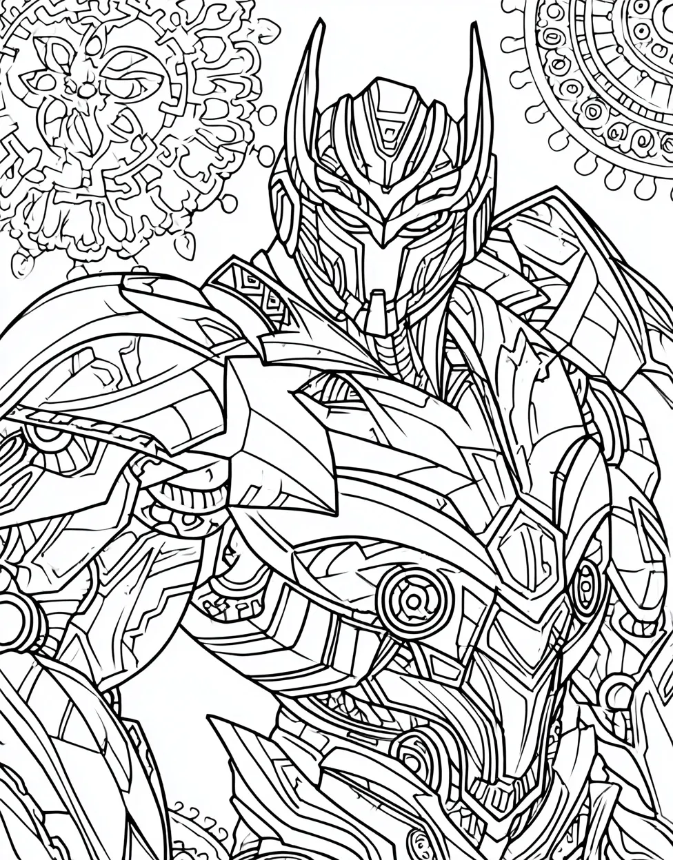 Challenging Blades Transformer Coloring Page for Art Lovers - Free ...