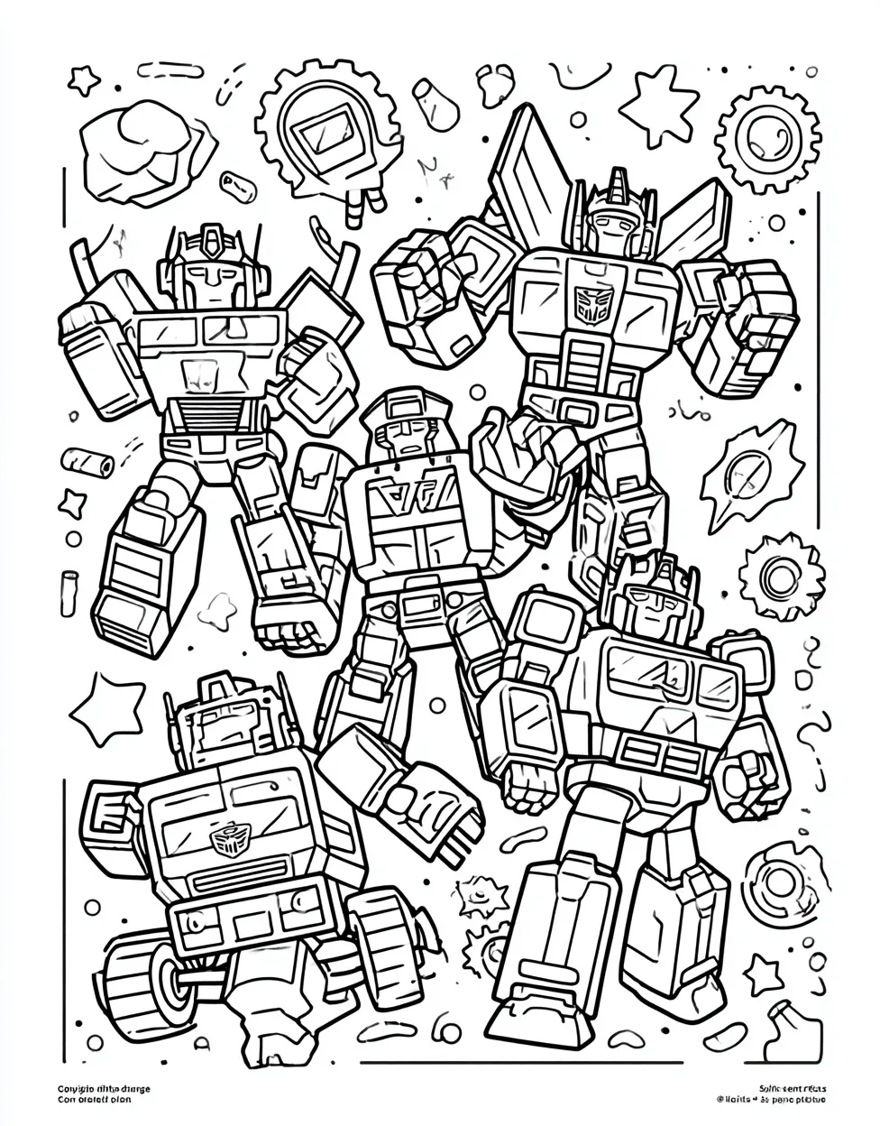 Exciting Autobots Transformers Coloring Pages for Kids - Free Coloring ...