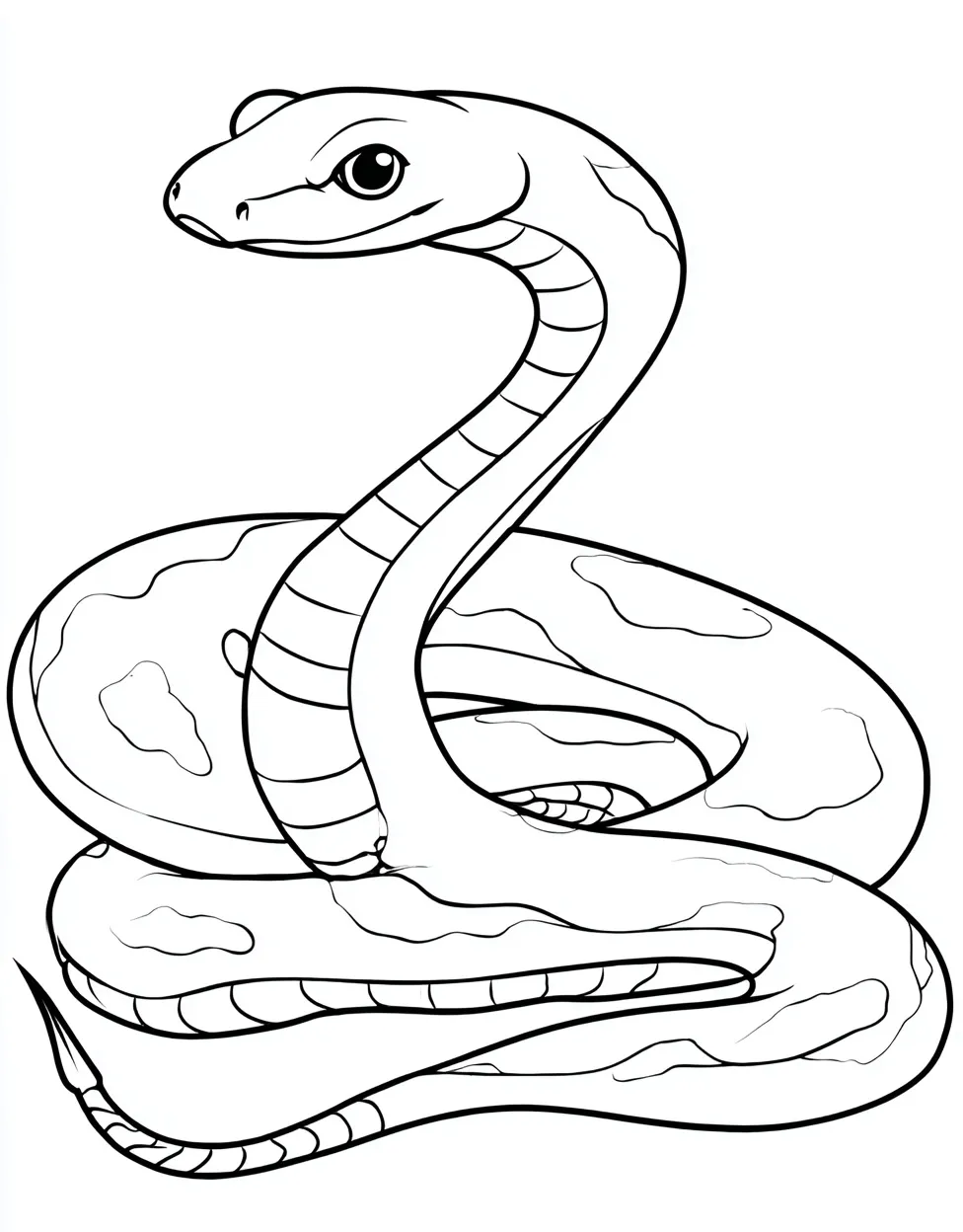 Fun Python Snake Coloring Pages for Toddlers - Free Coloring Page ...