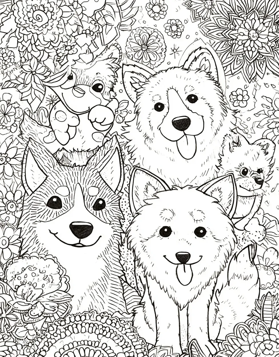 Bluey and Friends Coloring Pages for Adults - Challenge Yourself - Free ...